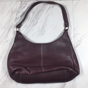 Ann Taylor | Bags | Ann Taylor Purple Leather Purse | Poshmark